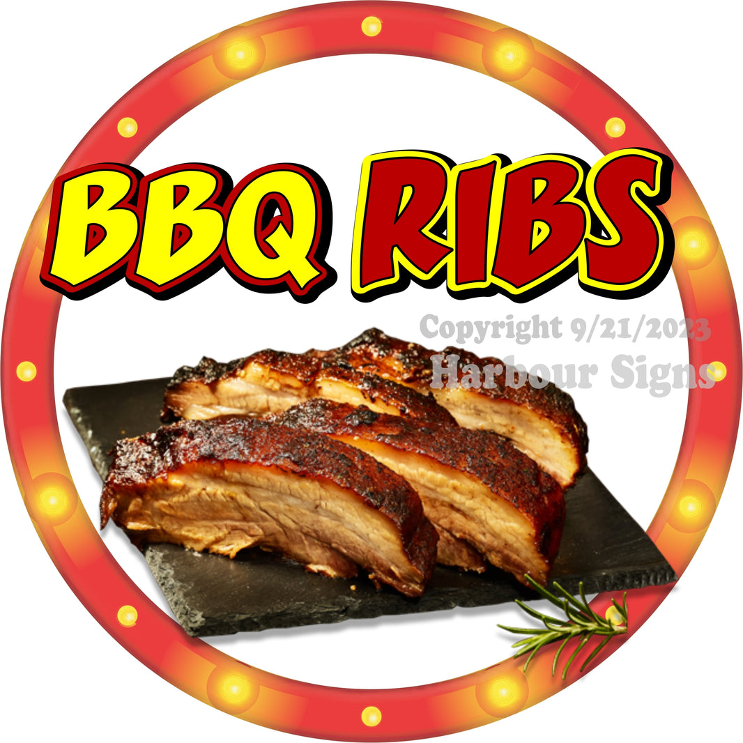 BBQ Barbeque Decals – Harbour Signs Food Decals